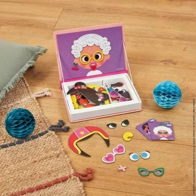 Knjiga Sa Magnetima - Smesna Lica DevojčicaNasmejani svet - igračke za decu