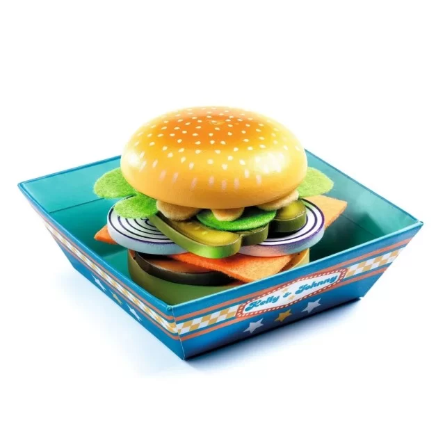 Drveni Set Za Igru - BurgeriNasmejani svet - igračke za decu